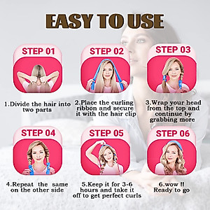 Heatless Curling Lazy Sleeping Foam Sponge No Heat Curling Stick Big Wave Curler(Leopard Print)