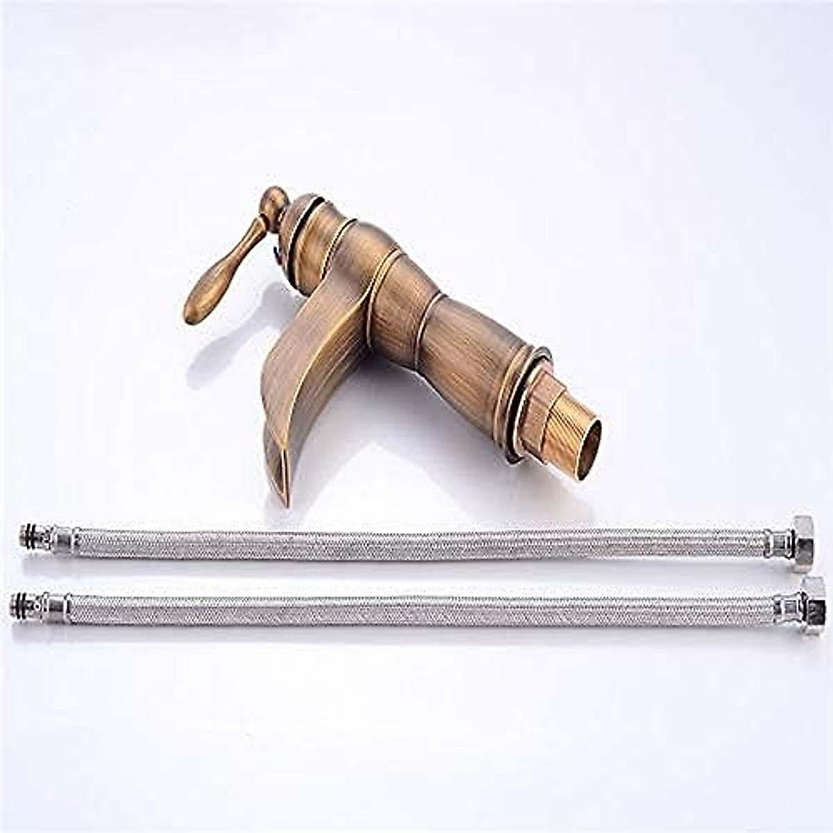 Kitchen & Bath Fixtures Taps Faucet, EuropUPC Faucet Basin Waterfall Faucet Under Counter Basin Hot and Cold Faucet Bathroom Wash Basin Faucet