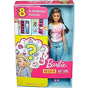 ​Barbie Doll with 2 Career Looks that Feature 8 Clothing and Accessory Surprises to Discover with Unboxing, Gift for 3 to 7 Year Olds
