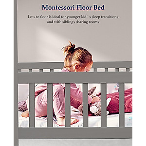 Tatub House Bunk Bed Twin Over Twin Floor Bunk Bed Wood Treehouse Bunk Bed with Ladder, Roof, Windows, Door and Storage, House Bunk Beds Frame for Kids Teens