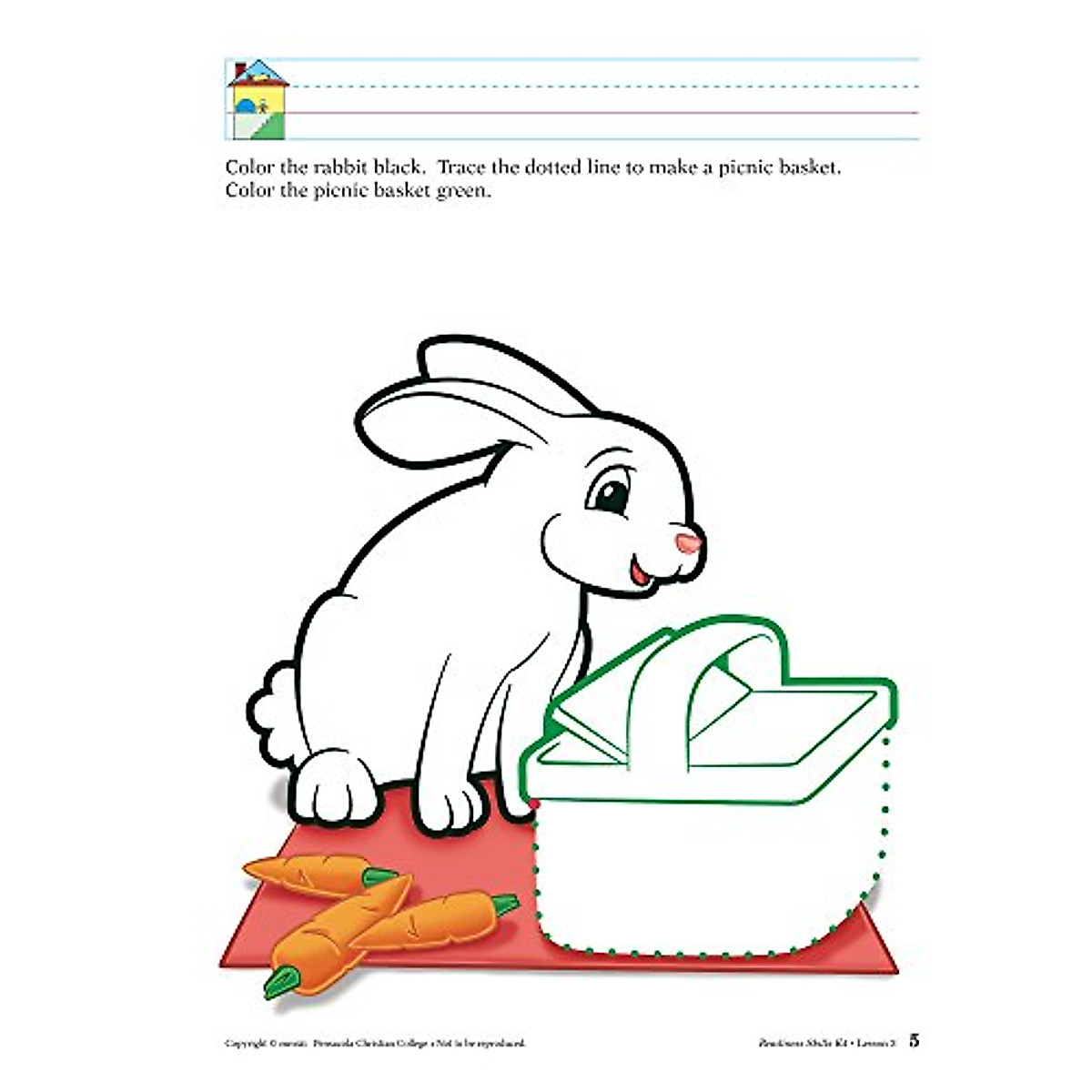Readiness Skills K4 - Abeka 4 Year Old Kindergarten Development Skills Activity Student Work Book
