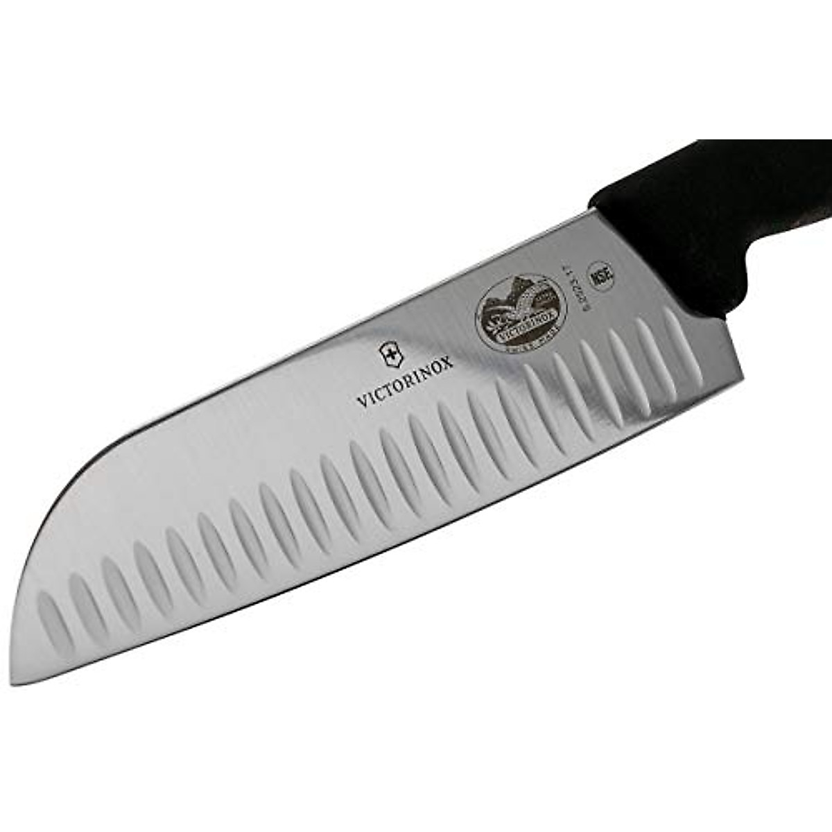 Victorinox Fibrox Pro Santoku Knife, 6.7 inches, Black