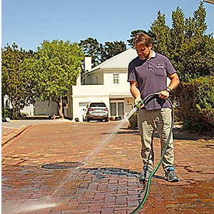 EADUTY Hybrid Garden Hose 5/8 IN. x 50 FT, Heavy Duty, Lightweight, Flexible with Swivel Grip Handle and Solid Brass Fittings