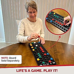 MR CHIPS Easy Read 7/8" Bingo Balls - Fade and Scratch Resistant Large Letters & Numbered Balls That Will Never Rub Off – Bingo Balls for Bingo Game