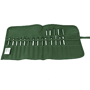 CHENJIEUS Paint Brush Foldable Bag, New 30 Hole Draw Pen Roll Up Portable Canvas Paint Brush Bag Artist Watercolor Oil Brush Case