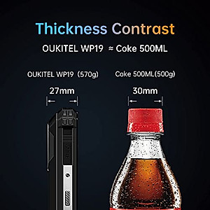 OUKITEL WP19 Rugged Smartphone Unlocked, 21000mAh Battery 8GB 256GB Android 12 Cell Phone, 64MP Camera 20MP Night Vision, 6.78" FHD+ Rugged Phone, Waterproof Mobile Phone Unlocked 4G Dual Sim OTG NFC