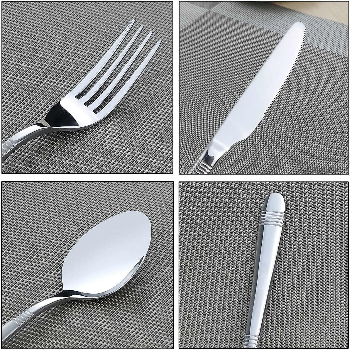 Begale 60-Piece Flatware Set, Stainless Steel, Service for 12