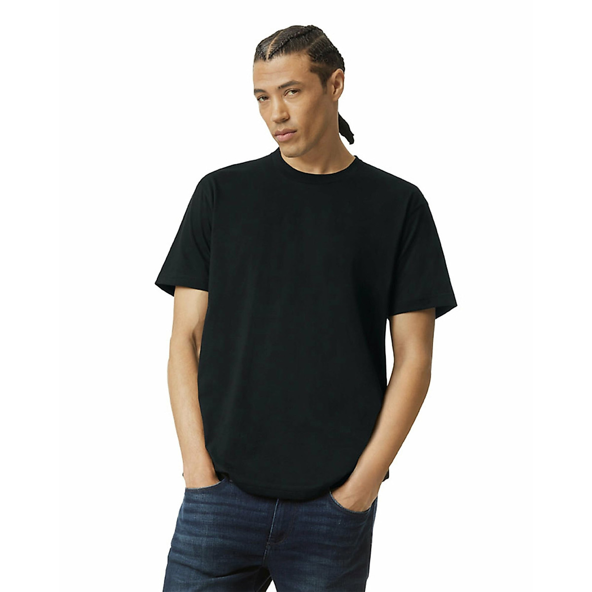 American Apparel CVC T-Shirt, Style G2001CVC, Black (2-Pack)