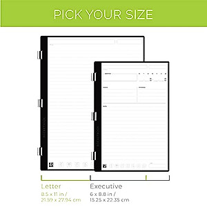 Rocketbook Pro Meeting Notes Page Pack | Scannable Pro Pages for Note Taking - Write, Scan, Erase, Reuse | 20 Sheets | Executive Size: 6 in x 8.8 in