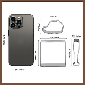 Baseball Cookie Cutters, 7 Pack Baking Molds Stainless Steel Biscuit Sandwich Cake Cutter Set Baseball Cake Decorations for Baby Shower Birthday Party Supplies Favors