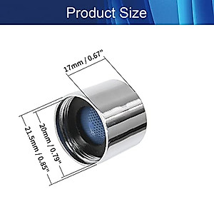 Juvielich Faucet Aerators Faucet Flow Restrictor Replacement Parts Insert Sink Aerator for Bathroom or Kitchen 20mm 5PCS