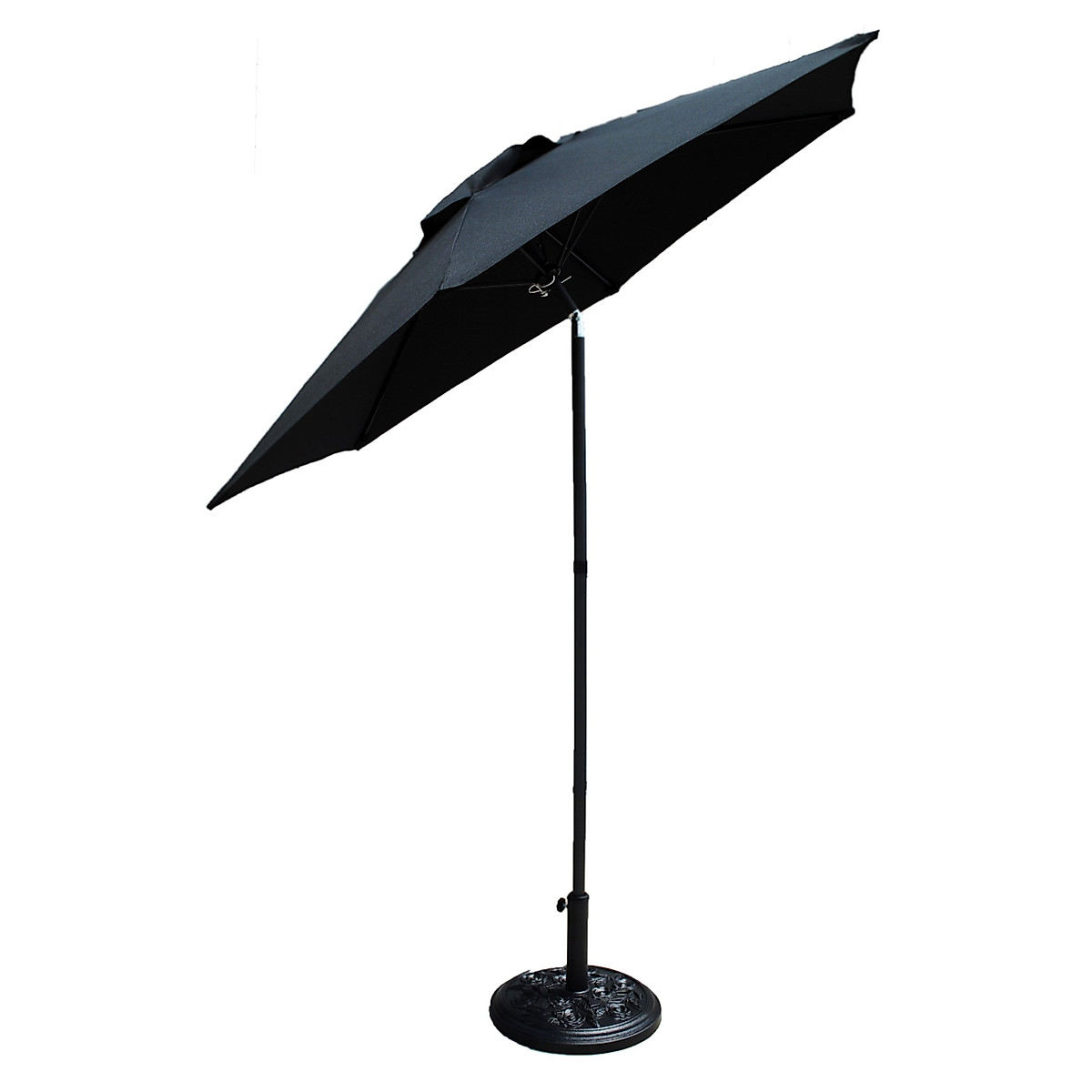 Shop4Omni Patio Shade Umbrella with Tilt (Black)