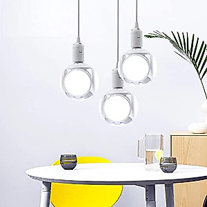 Otai LED Flicker Free Football lamp, 40W Garage roof Folding Bulb, E26/E274000LM LED Workshop lamp, 6000K Fluorescent Warehouse lamp, Applicable to Indoor, Garage, Basement, barn, attic, 1 Package