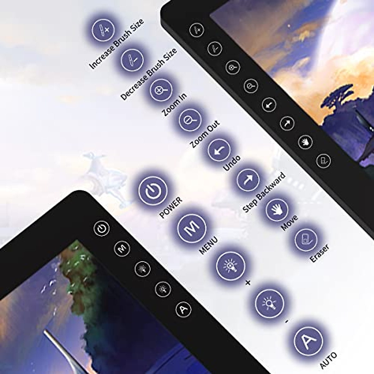 GAOMON PD2200 130% sRGB Full-Laminated Pen Display with 8192 Battery ...