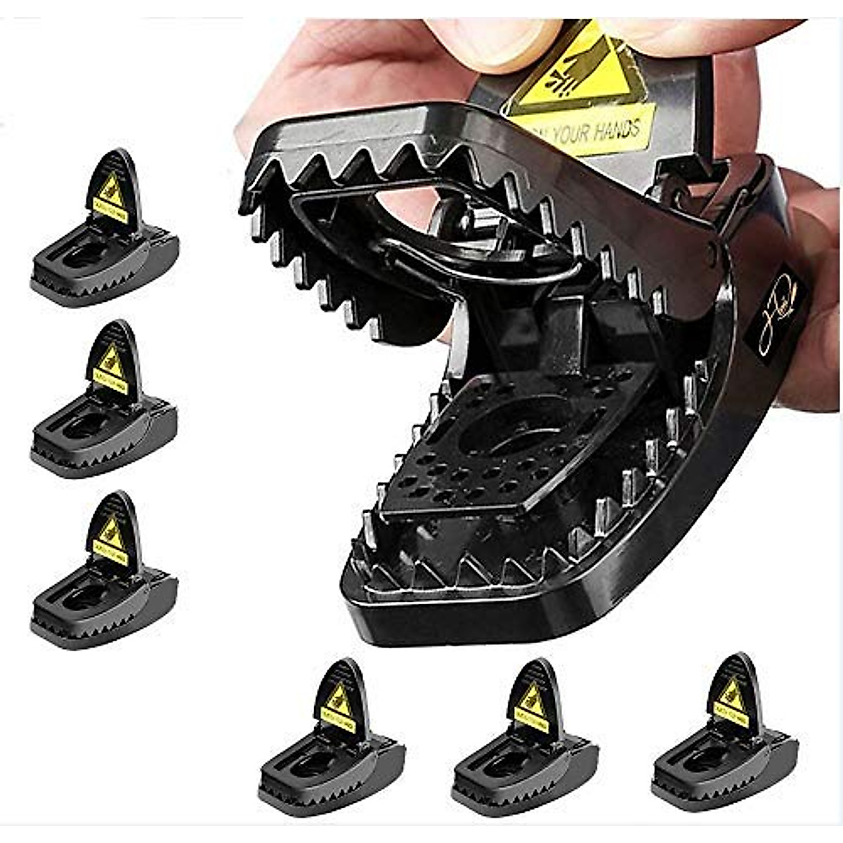 HasaT Best Mouse Traps That Work, Mouse Trap Quick Kill, Best for Small Mouse/mice Trap. Safe for Families and Pets. Pack of 6 and The Materials You Need to Get Rid of Mouse