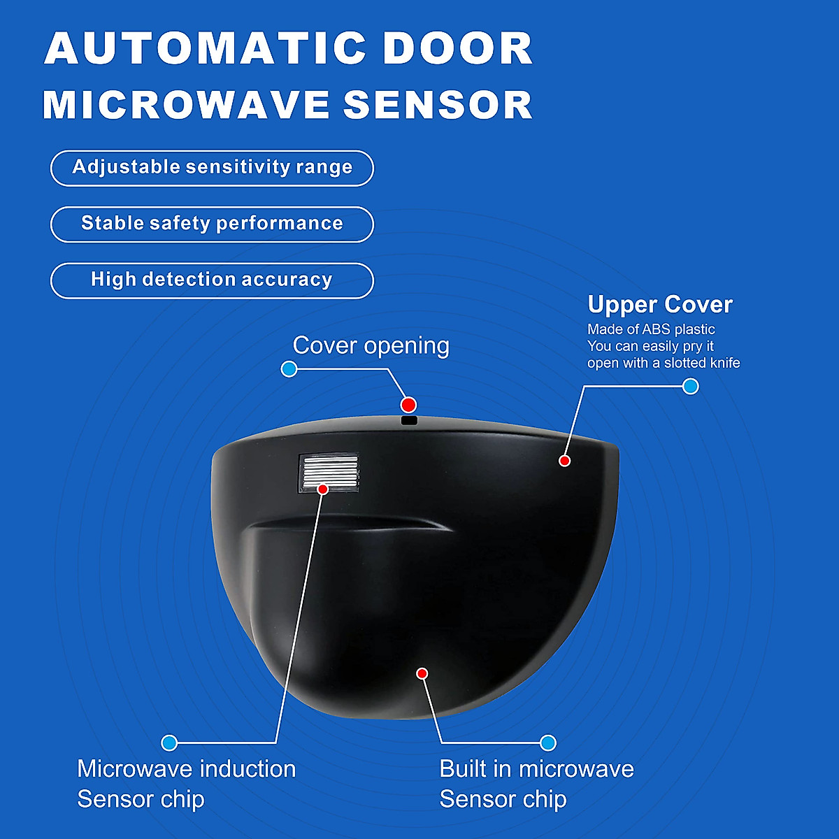 UHPPOTE Microwave Sensor Motion Detector for Automatic Door Autodoor
