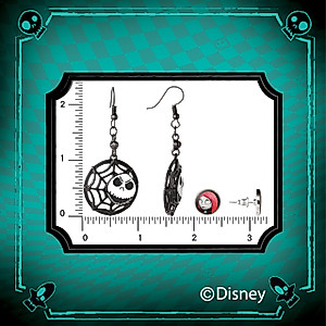 Disney The Nightmare Before Christmas Earrings Set - Jack Skellington Dangling Earrings and Sally Stud Earrings - Disney Jewelry for Women