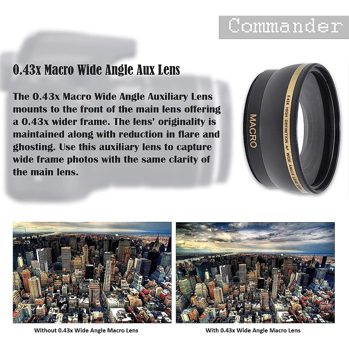 Canon EOS 2000D DSLR Camera with 18-55mm & 75-300mm Lens Bundle + Commander Optics Accessories Pro Package Including Filters, Telephoto & Wide Lenses + 64GB Memory, Software Package & More (Renewed)