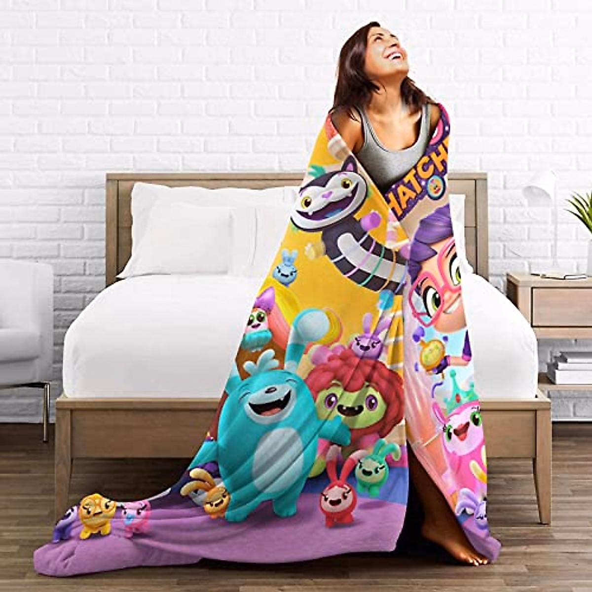 Soft Flannel Blankets Throw Bedding Room Decor Blanket for Bed Sofa Air Conditioning Blankets50 X40