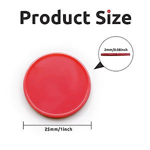 HAKITAROOM Set of 100 Opaque Plastic Learning Counters Mini Poker Chips Game Tokens with Storage Box (Red+Yellow+RoyalBlue+Green, 1 Inch)