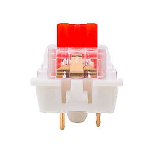 Outemu Red Switches 65-Pack, 3 Pin Key Switches - Cherry MX Equivalent DIY Replaceable Switches for Mechanical Keyboard 45gf Linear/RGB/Dustproof