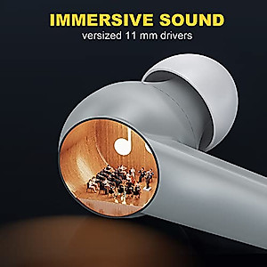 Kingstar Noise Cancelling Wireless Earbuds Bluetooth 5.1 in-Ear Hybrid Active Noise Cancelling Headphones, ANC ENC Bluetooth Earbuds Touch Control IPX5 Earphones 4-Mic Premium Stereo Sound