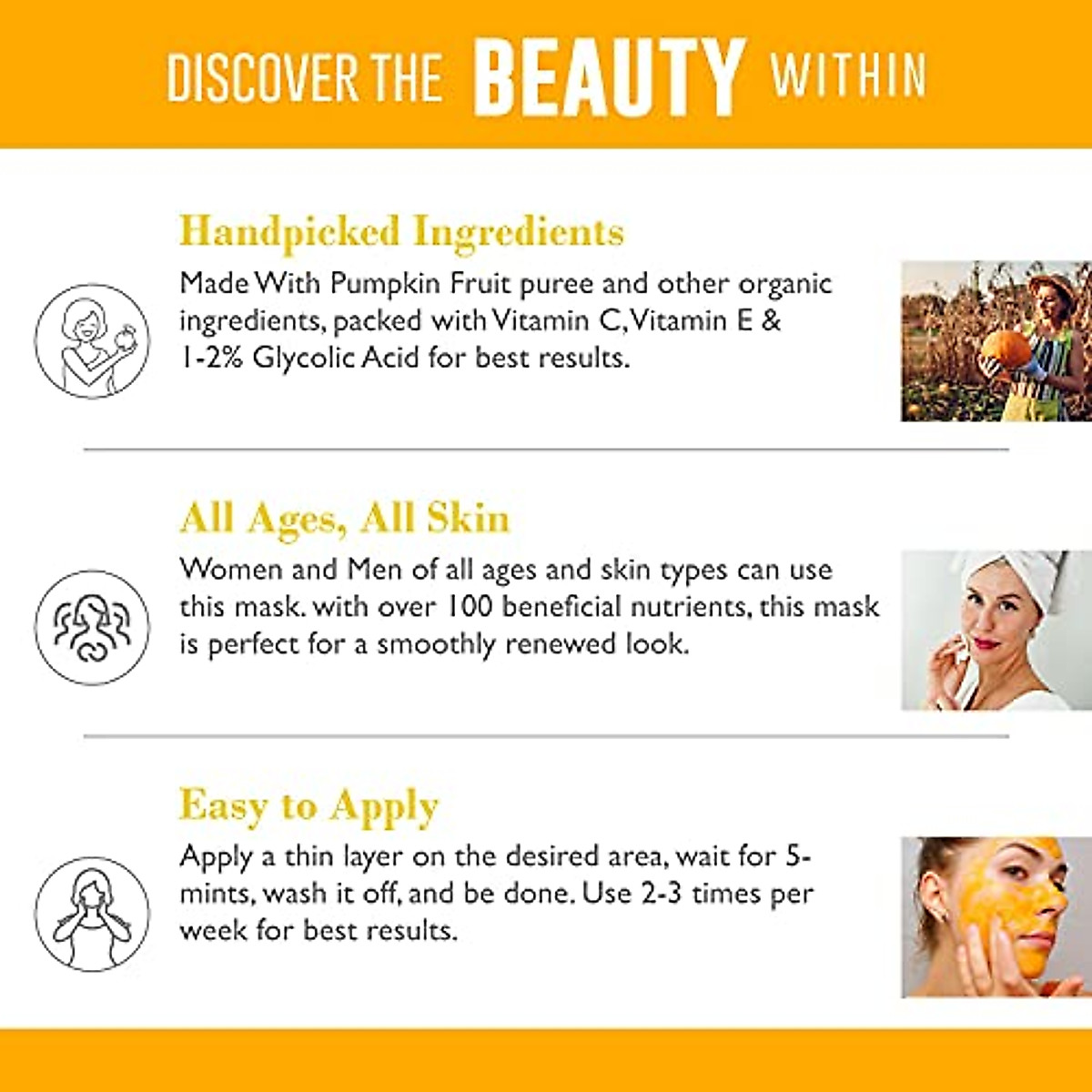 4 fl. Oz. Arista Pumpkin Enzyme Mask - Exfoliating mask for Uneven tone, Fine lines and Dullness. Clarifying mask.