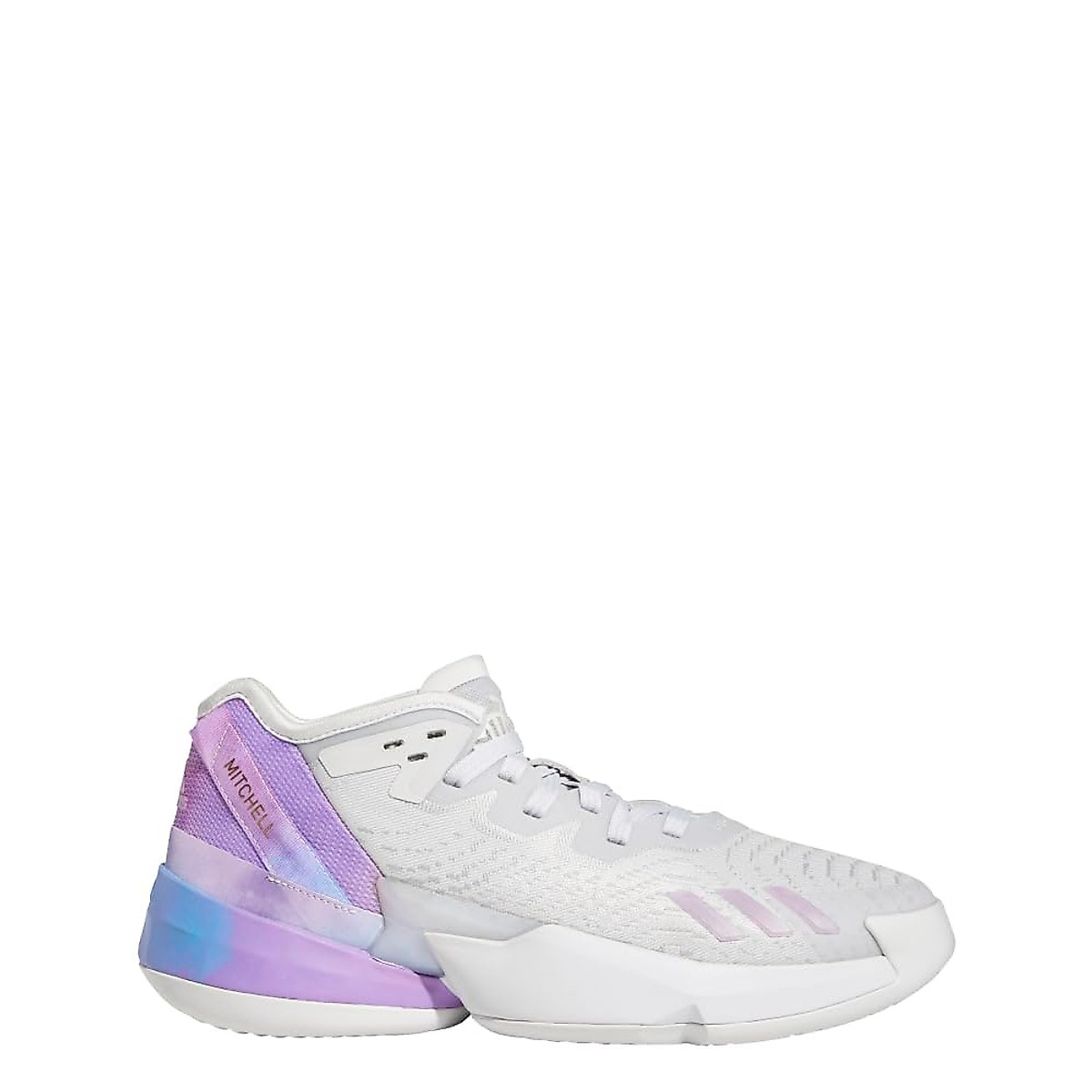 adidas Unisex D.O.N. Issue 4 Basketball Shoe, Dash Grey/Bliss Lilac/Grey, 11 US Men