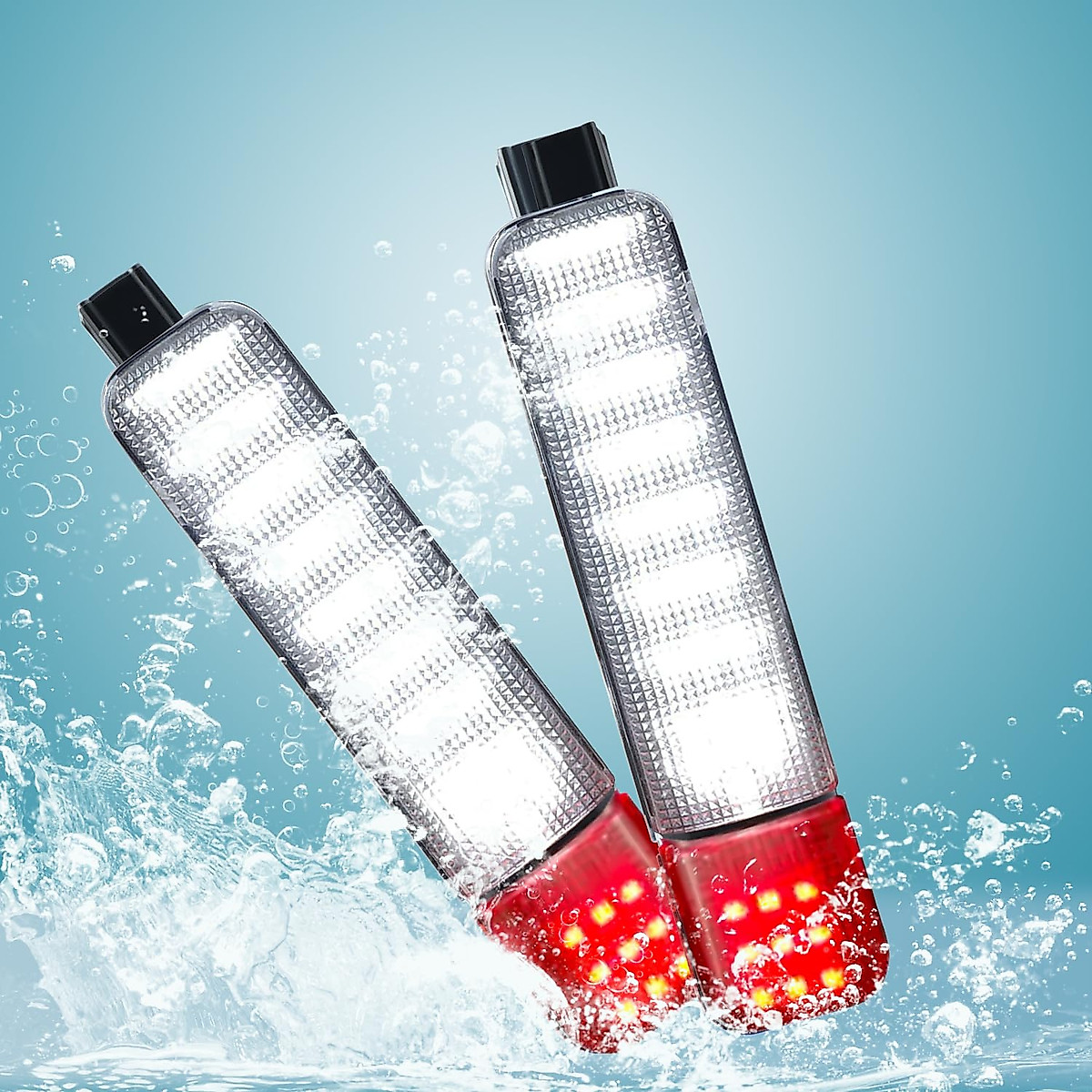 GZZTORES 4PCS Led Doors Panel Light Interior Courtesy Lights Compatible with Chevy Silverado GMC C/K,Sierra 1500 2500 3500, Suburban, Avalanche, Hum-mer H2 Yukon