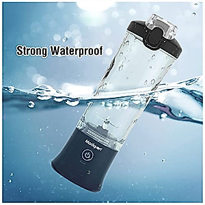 Modquen Personal Blender, Portable Blender for Shakes and Smoothies, Cordless Juicer Cup for Gym, Home and Office, 20 Oz (Black)