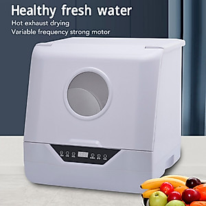 Countertop Dishwasher Mini, Countertop Dishwashers 800W Automatic Proof Portable Mini Dishwasher Compact Dishwasher for Small Apartments Dorms Offices RV (US Plug 110V)