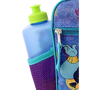 Disney Aladdin Princess Jasmine Girls Boys Soft Insulated School Lunch Box (One Size, Purple/Blue)