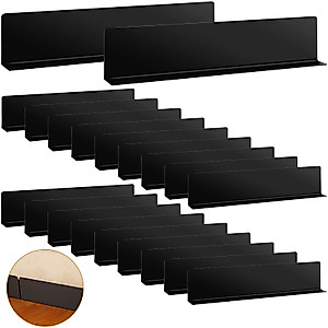 Treela 12 Pcs Under Couch Blocker Black Couch Blocker for Pets Bumper for Under Furniture Baffle Board with Adjustable Guard to Stop Going Under Sofa Couch Easy Install(20 Pcs,3.2 Inch)