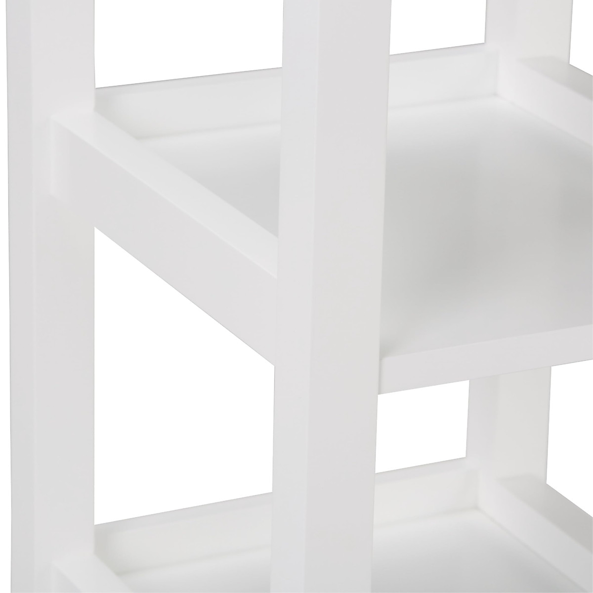 SIMPLIHOME Acadian 56.1 inch H x 15.75 inch W Bath Storage Tower Bath Cabinet in White with Storage Compartment and 3 Shelves,for the Bathroom, Transitional