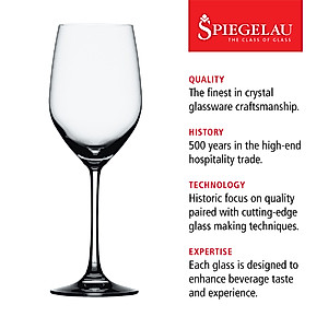 Spiegelau Vino Grande Red Wine Glasses (Set of 4), Clear