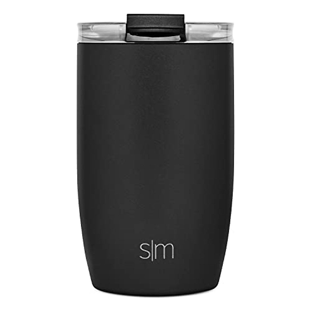 Simple Modern Travel Coffee Mug Tumbler with Flip Lid | Reusable Insulated Stainless Steel Cold Brew Iced Coffee Cup Thermos | Gifts for Women Men Him Her | Voyager Collection | 12oz | Midnight Black