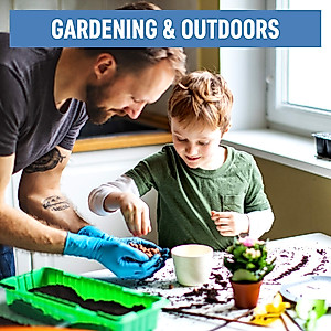 Dre Health Powder Free Disposable Nitrile Gloves - 100 Pack - Blue, Medium