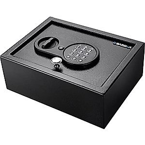 BARSKA AX13762 Top Opening Keypad Security Home Drawer Safe,Black, 0.21 Cu Ft