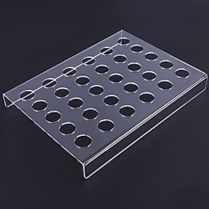 XIAOMANSHANGWU Coffee Pod Holder Organizer Tray,Clear Acrylic Coffee Pod Organizer for 30 Nespresso Capsule Pods,Countertop or In Drawer Storage for Office,Home or Kitchen, 30 Pods