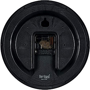 Bernhard Products Black Wall Clock 2 Pack Silent Non Ticking 10 Inch Bold Quality Quartz Battery Operated Round Easy to Read Home/Office/Classroom/School Clocks, Sweep Movement