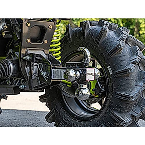 SuperATV Rear Receiver Hitch for Can-Am Outlander (See Fitment) | Made of 1/4" Heavy-Duty Steel | Fits Standard 2" Attachments | 1,650 LB. Max Towing Capacity (May Exceed ATV's max) | Powder Coated