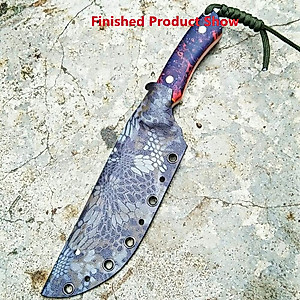 Aibote Camouflage Infused KYDEX Thermoform Sheet Knife DIY Kits Material Tool for Knvies Holster Sheath Making (11.8" x 11.8" x 0.08",Jungle)