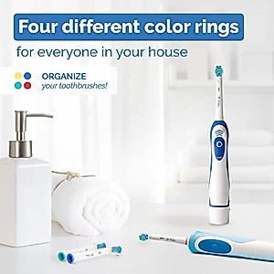 Milos Electric Toothbrush Heads - 4 Pack, Professional Toothbrush Replacement Heads, Compatible with Oral-B Toothbrushes