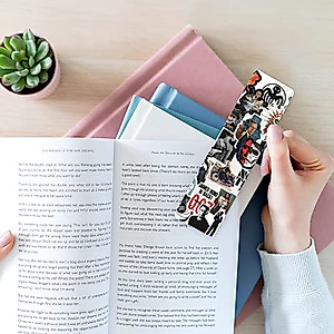 Bookmarks Metal Ruler James Bookography Bond Measure Collage Tassels Bookworm for Markers Reading Bookmark Gift Christmas Ornament Bibliophile Book