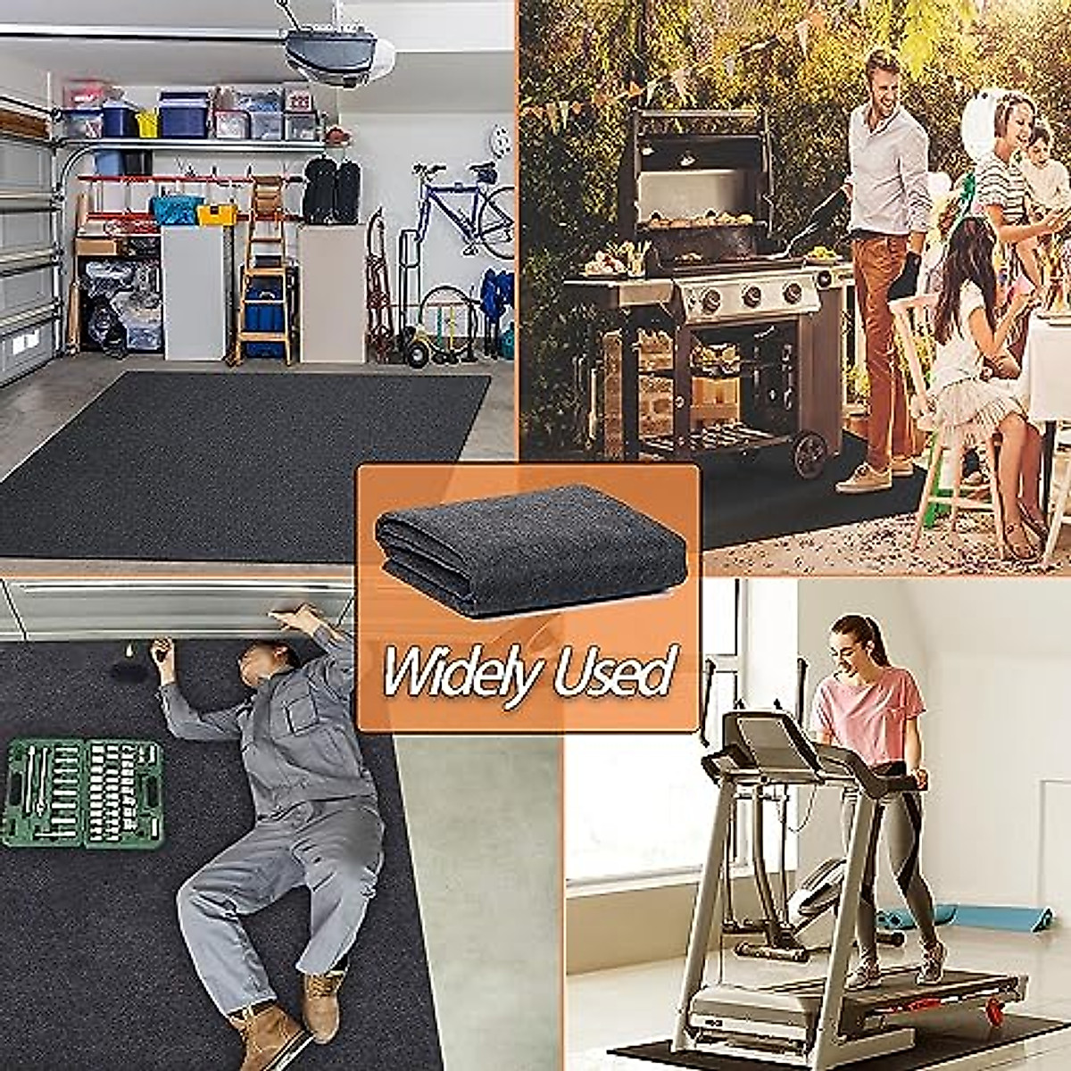 8.2 x 6 FT Outdoor Storage Shed Mat, Waterproof Storage Shed Flooring Mat, Anti-Slip Patio Furniture Floor Scratch Prevention Mat, Dustproof Outdoor Carport Mat
