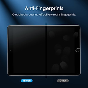 JETech One Touch Install Screen Protector for iPad 10.2-Inch (9th/8th/7th Generation, 2021/2020/2019), Tempered Glass Film with Auto Alignment Tool Kit, HD Clear