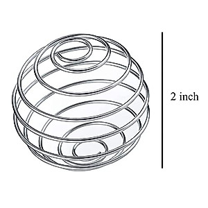 6 PCS Shaker Balls Milkshake Protein Whisk Ball Stainless Steel Wire Mixers for Shaker Cup Bottle (2 In)