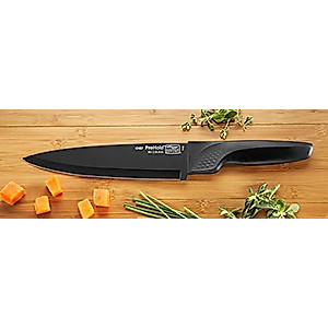 Chicago Cutlery ProHold 14 Piece Dual Kitchen Knife Block Set, Stainless Steel Blade with Black Non-Stick Coating, Ergonomic Handle Kitchen Knife Set