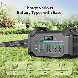 Renogy 400W Portable Solar Panel Foldable Monocrystalline Solar Blanket, Huge Power Solar Panel, Sunpower Solar Cells 23.7% High Efficiency for Power Station Outdoor Camping RV Solar Generator