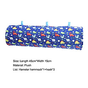 Pet Supplies Hamster Hammock Keep Warm Hanging Bed Pet Tube Toy Rat Tunnel Bed Small Animal Cage for Golden Bear Rat Hamster Hammock Large